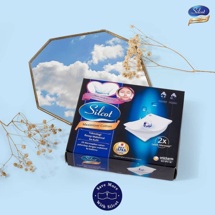 UNICHARM SILCOT URU URU Maximizer Cotton 40 sheet - Kapas Wajah ...