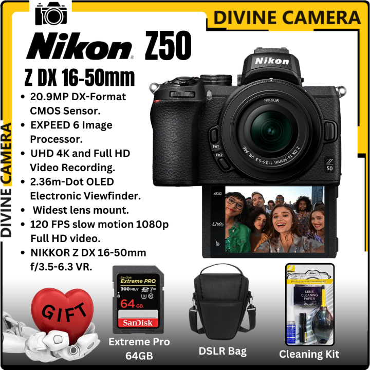 NIKON Z50 DX16-50mm Mirrorless Camera | Lazada
