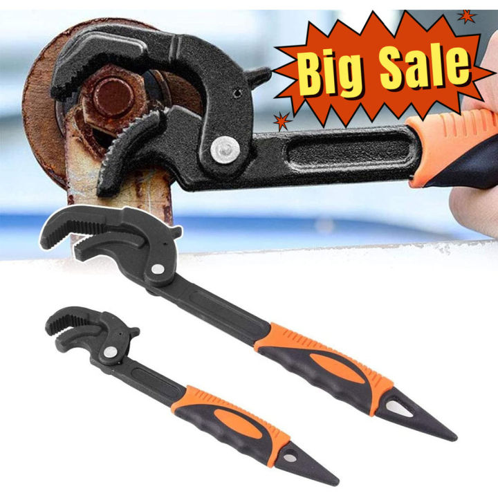 Adjustable Wrench Quick Multi-function Self-Adjusting Spanner Power ...