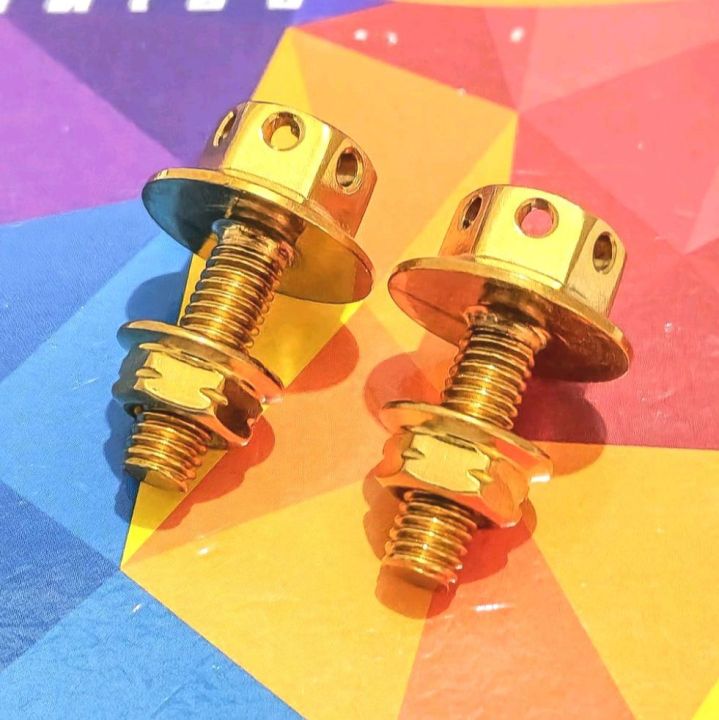 HENG White Gold License Plate Number Attachment Bolts and Nuts ...