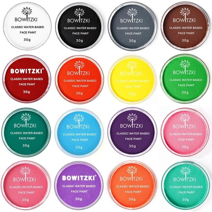【Solmera】 Bowitzki 30g Face Paint Face Painting Water Active Body Paint ...