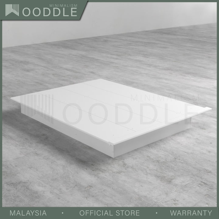 Wooddle Jordan Series Wooden Queen Bed Frame with Headboard / without Headboard / Katil Queen ...