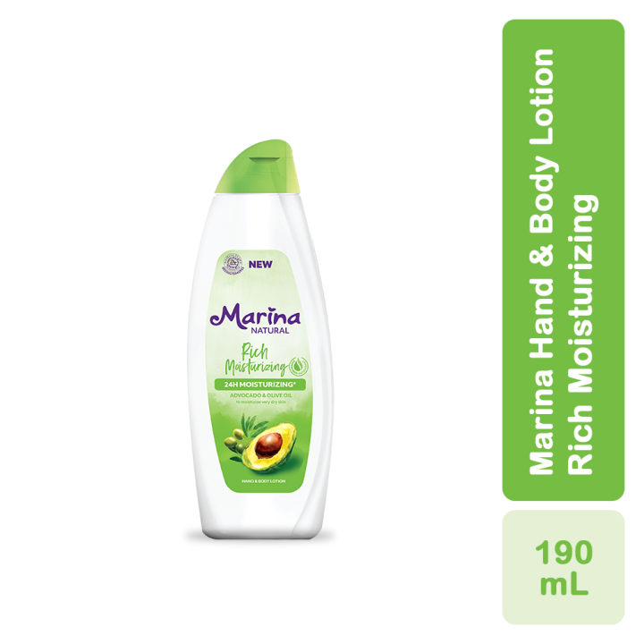 Marina Natural Lotion Rich Moisturizing 190ml | Lazada PH