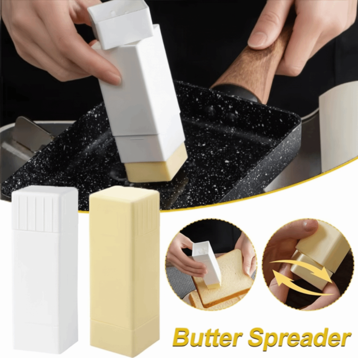 SYRUPSHADDOCKING Upright Rotary Butter Spreader Plastic with Lid Butter ...