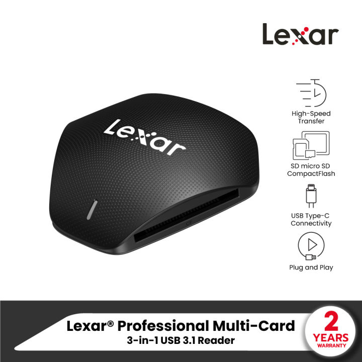 Lexar® Professional Multi-Card 3-in-1 USB 3.1 Reader (LRW500URB) การ์ด ...