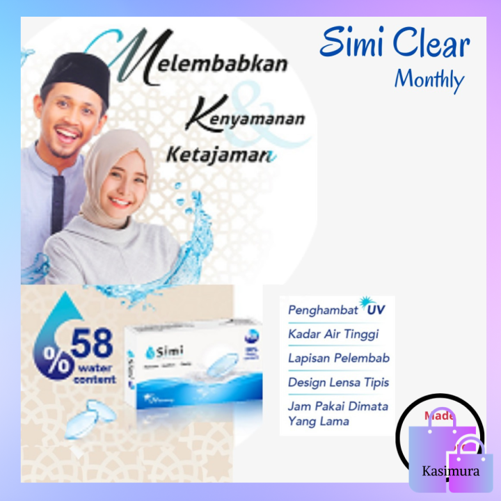 SOFTLENS BENING SIMI CLEAR BY SIMI MADE IN SINGAPORE DIA 14.2MM ...