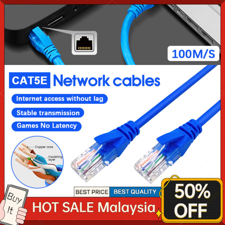 CAT5 Network Cable LAN Cable RJ45 Copper Gigabit Ethernet Cable Line ...