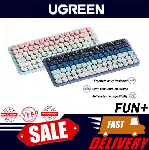 UGREEN Fun+ Dual-Mode Bluetooth Slim Mechanical Keyboard 84 Key Backlit ...