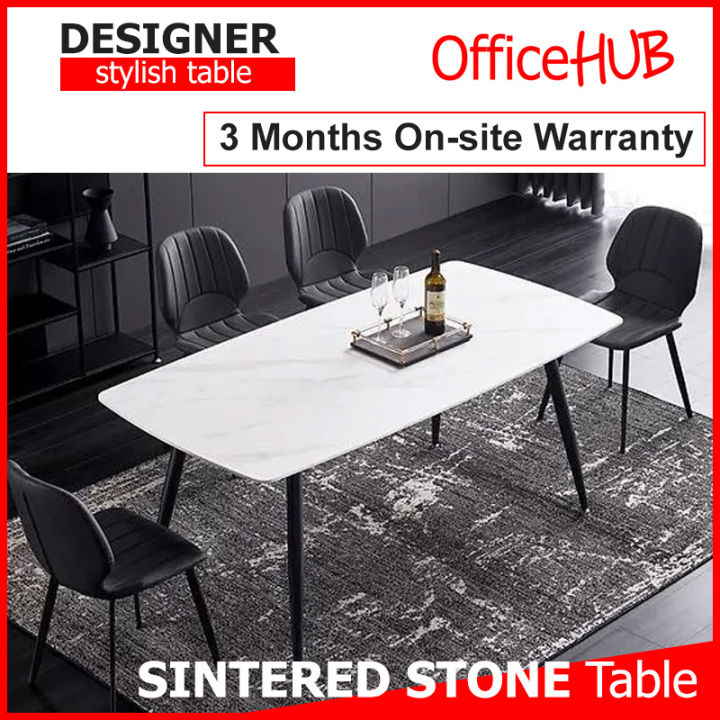 Dining Table Sintered Stone Nordic Stone Slab For HDB BTO Condo Landed ...