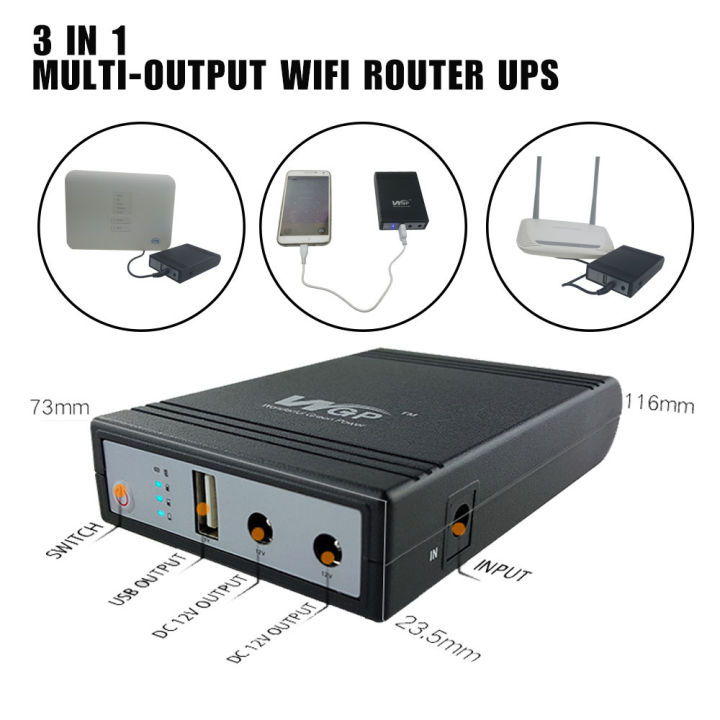 10400mAh 3 Outputs Mini Power Bank Mobile Phone PowerBank Mini UPS ...