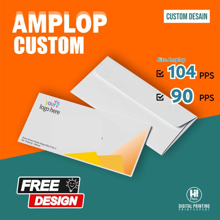 Cetak Amplop Custom Desain | Lazada Indonesia