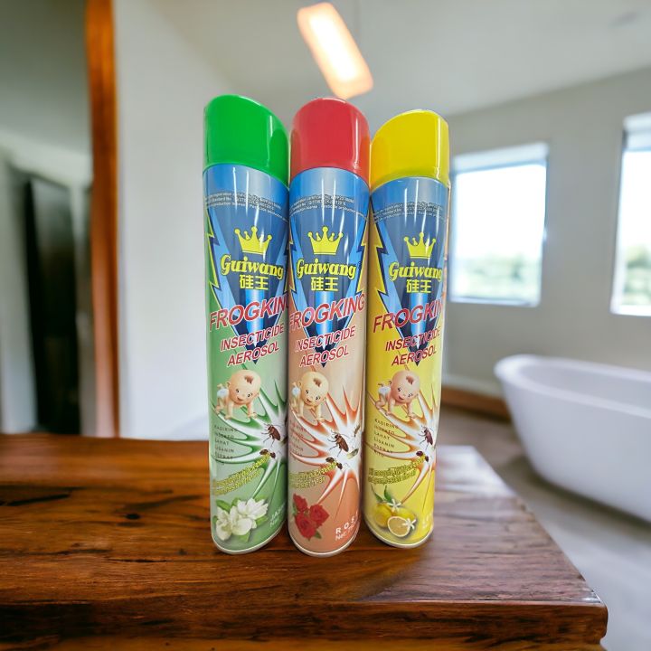 GUIWANG Insecticide Aerosol Spray Lemon/Rose/Jasmine 750ml | Lazada PH