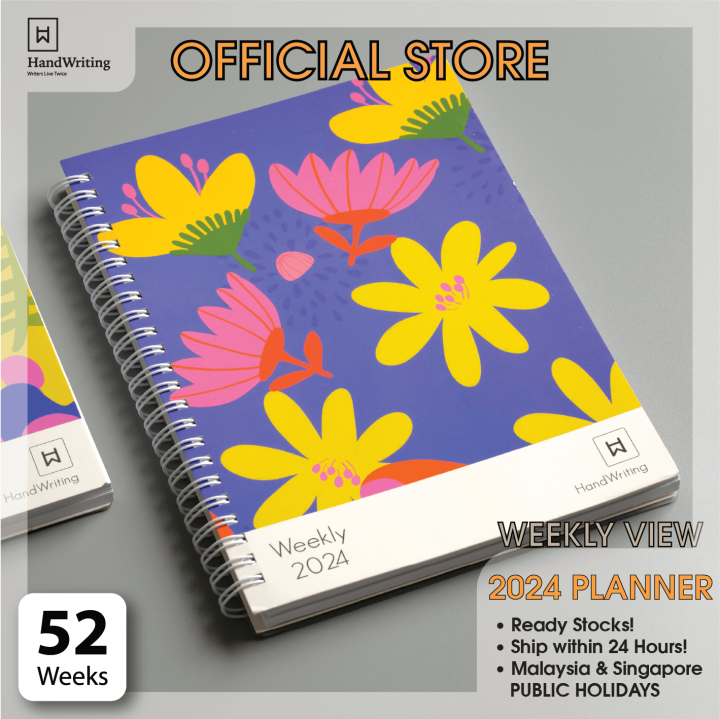 2024 Handwriting A5 Weekly 52 Weeks Planner Journal 2024 Notes Notebook ...