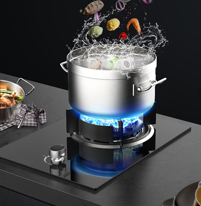 gas stove double burner and single burner stove Tempered glass surface ...