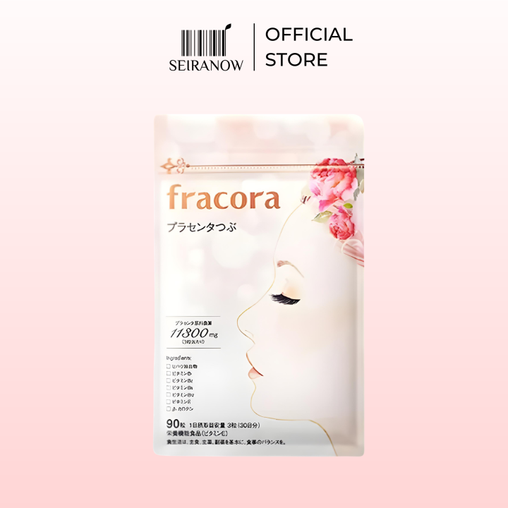 Fracora WHITE'st Placenta (11,300mg) Supplement 90 Tablets-from Japan ...