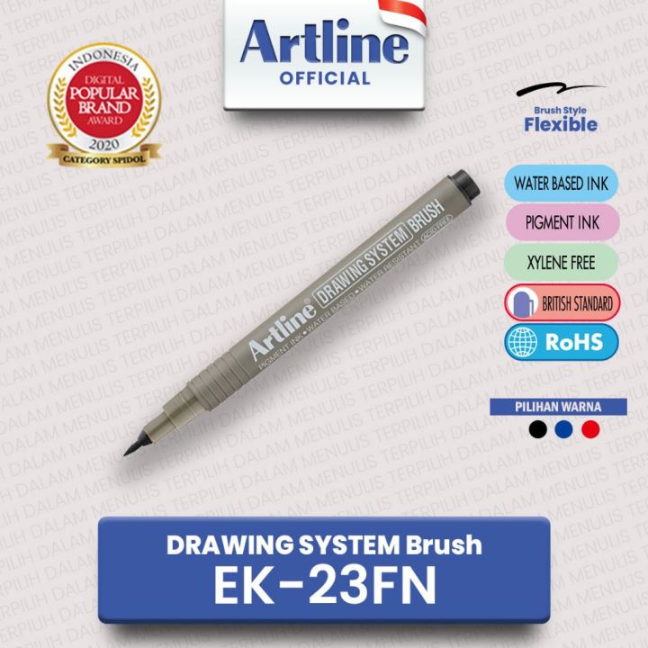 ARTLINE Drawing System Brush Kuas Mengggambar Sketsa Lettering ...