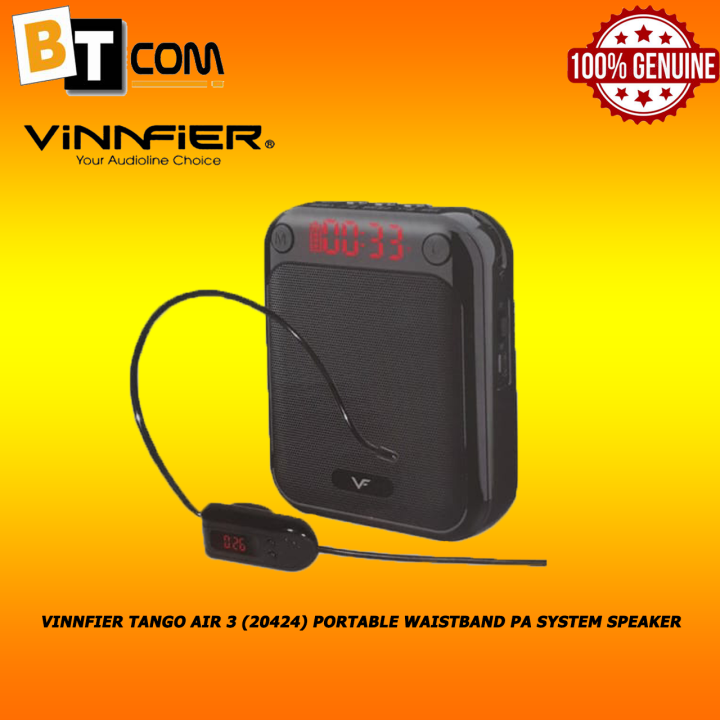VINNFIER TANGO AIR 3 (2024) PORTABLE WAISTBAND PA SYSTEM SPEAKER | Lazada