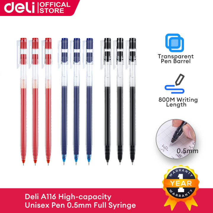 Deli Gel Pen 0.5mm Stationary Office School Supplies Sign pen 1Pc A116 ...