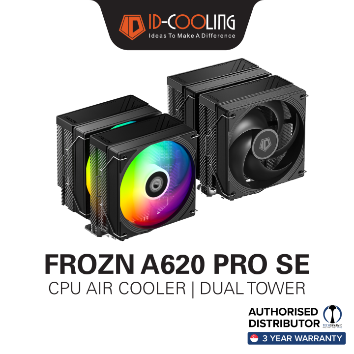 ID-COOLING FROZN A620 PRO SE, A620 PRO SE ARGB, Dual-Tower Air CPU ...
