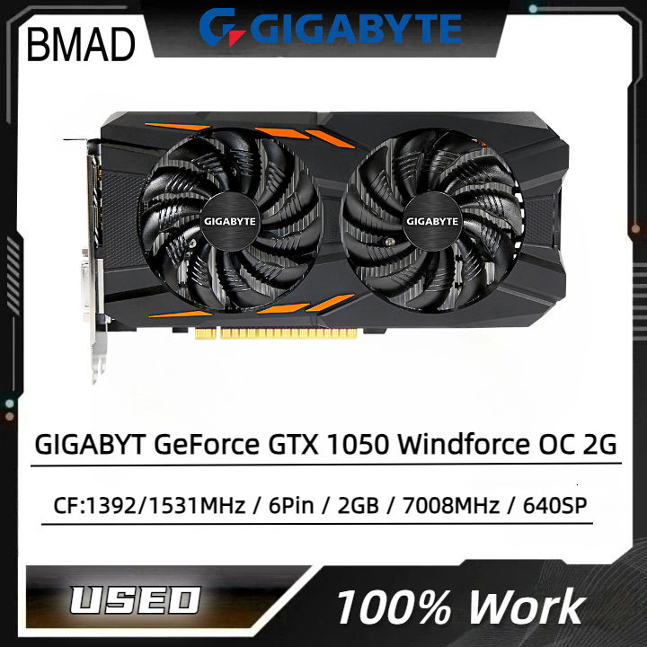 Used GIGABYTE GeForce GTX 1050 Windforce OC 2G Graphics Cards | Lazada PH