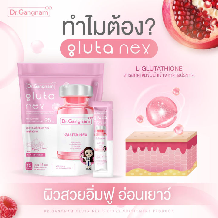(ของแท้+พร้อมส่ง) กลูต้าเน็กซ์ Gluta Nex Dr.Gangnam ดอกเตอร์กังนัม กล ...