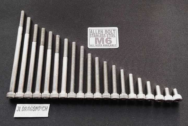 Allen Bolt M6 Hexagonal Socket Capscrew Allen Stainless Steel 304 All ...