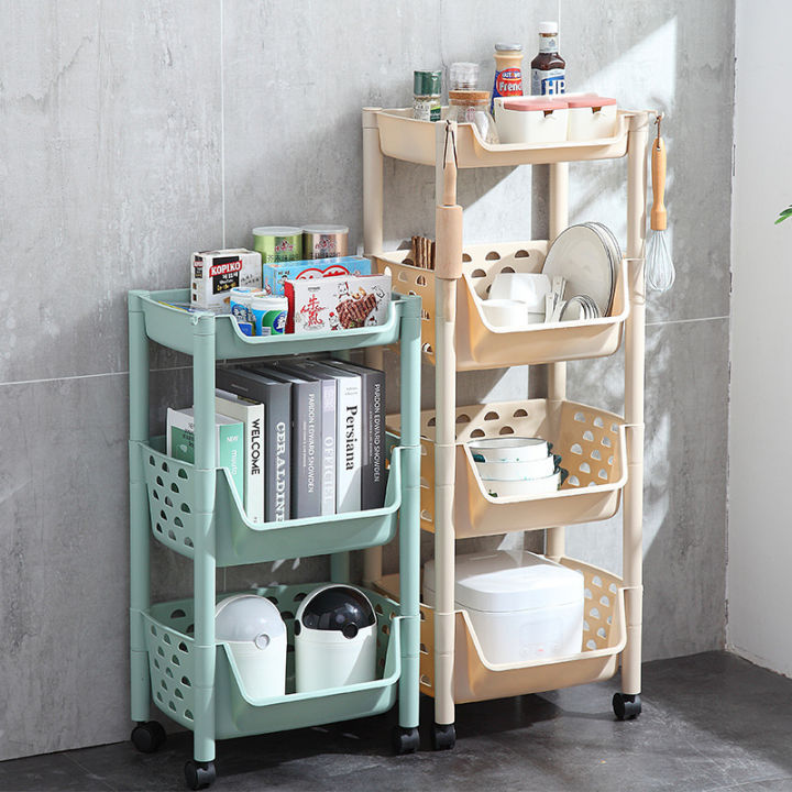 Floor To Ceiling Multi-Layer Vegetable Rack Household Bathroom Storage ...