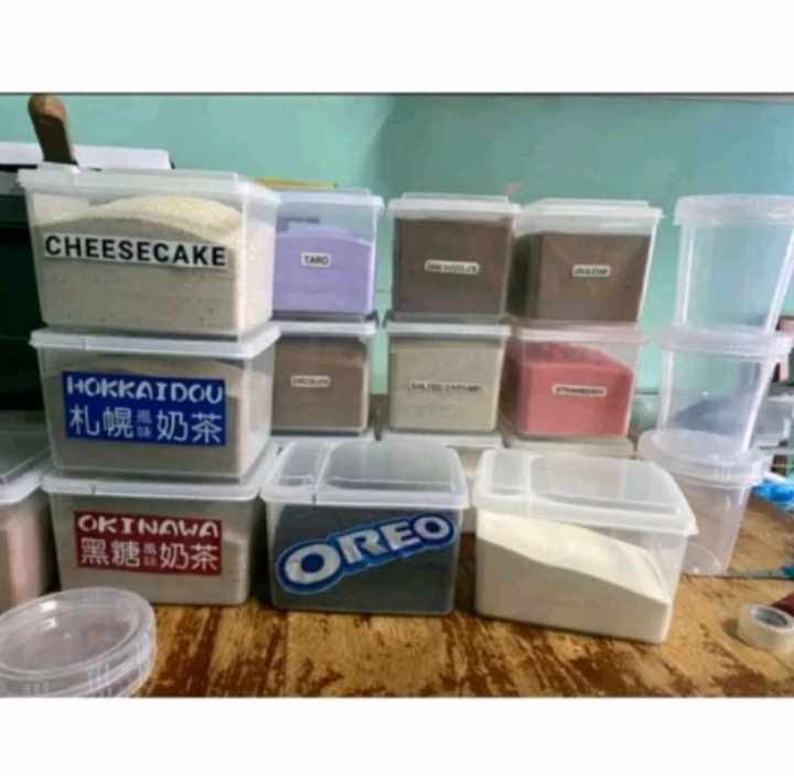 CLEAR KLIPTOP FOOD STORAGE CANISTER POWDER, CEREAL, HALO HALO ...