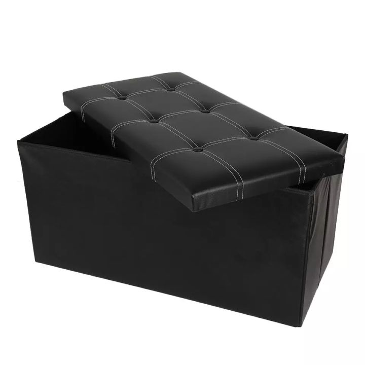 JL 2 in 1 Rectangular Sofa Storage Stool Folding Ottoman Storage Sofa ...