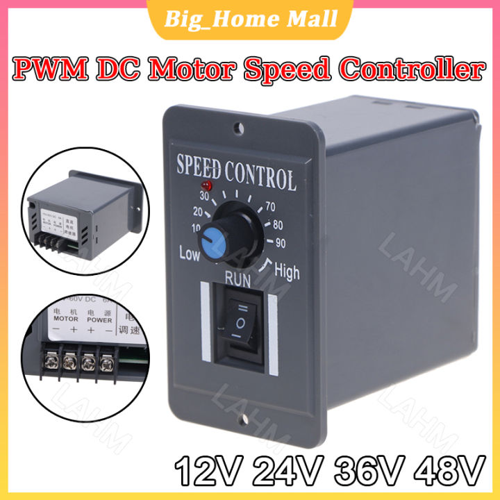 12V 24V 36V 48V PWM DC Motor Speed Controller Reversible Switch 6A ...