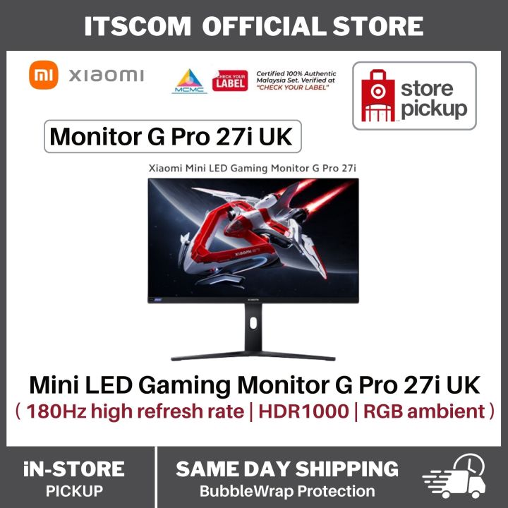 Xiaomi Mini LED Gaming Monitor G Pro 27i | Stunning visuals | E-sports ...