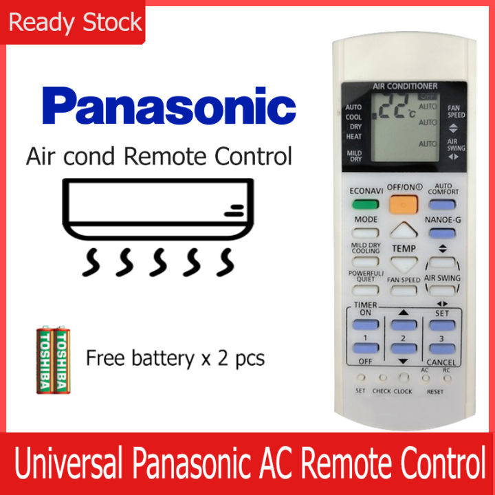 Replacement Remote Control for Panasonic Aircond Inverter / ECONAVI Air ...