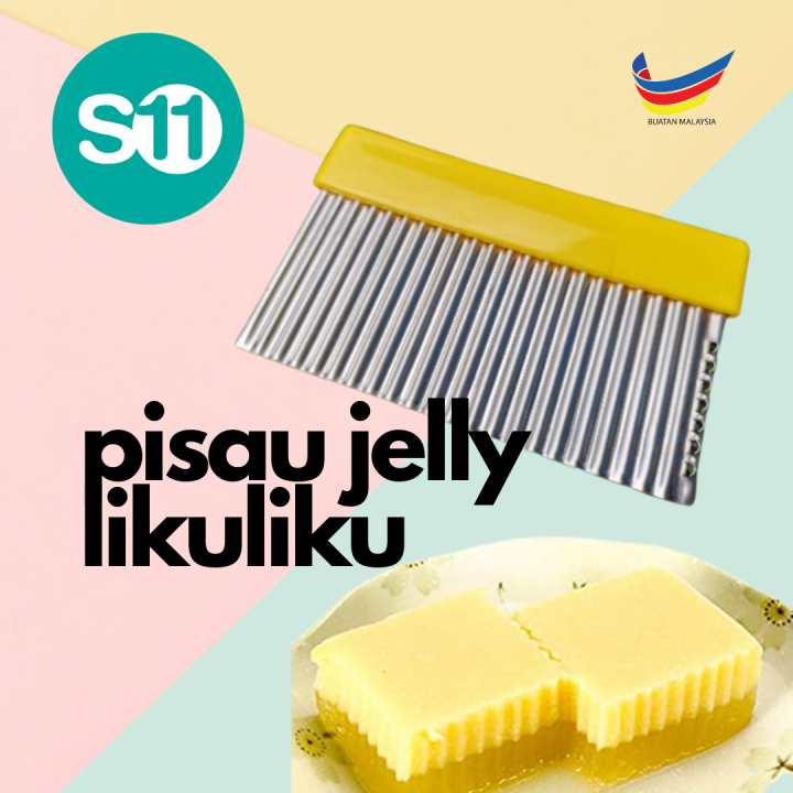 Pisau agar agar zigzag / Cake Cutter / Jelly Cutter | Lazada