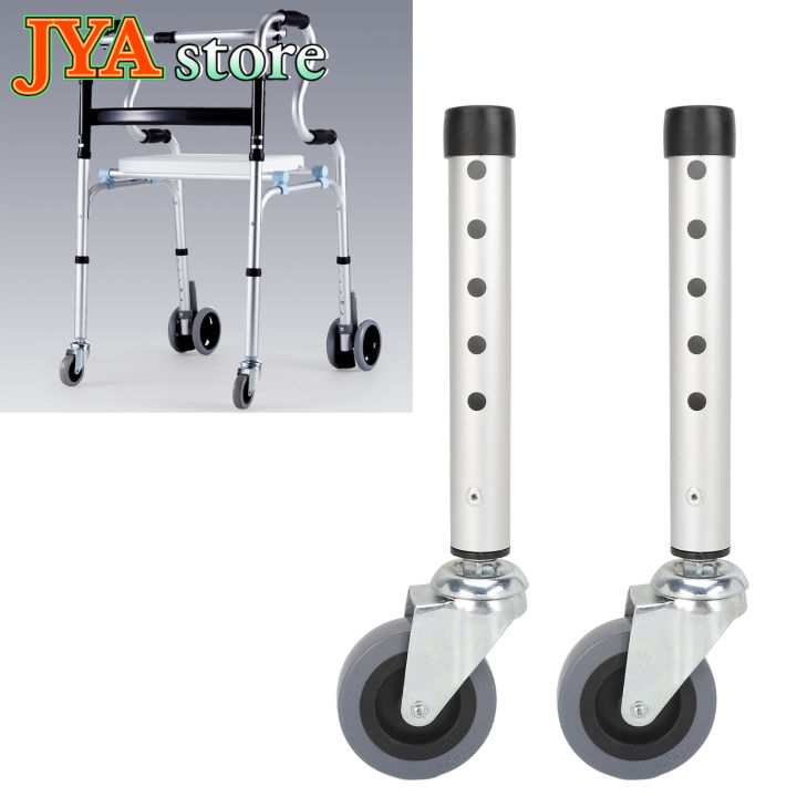 [JYA store] Walker Wheels Universal Rotating Adjustable Height ...