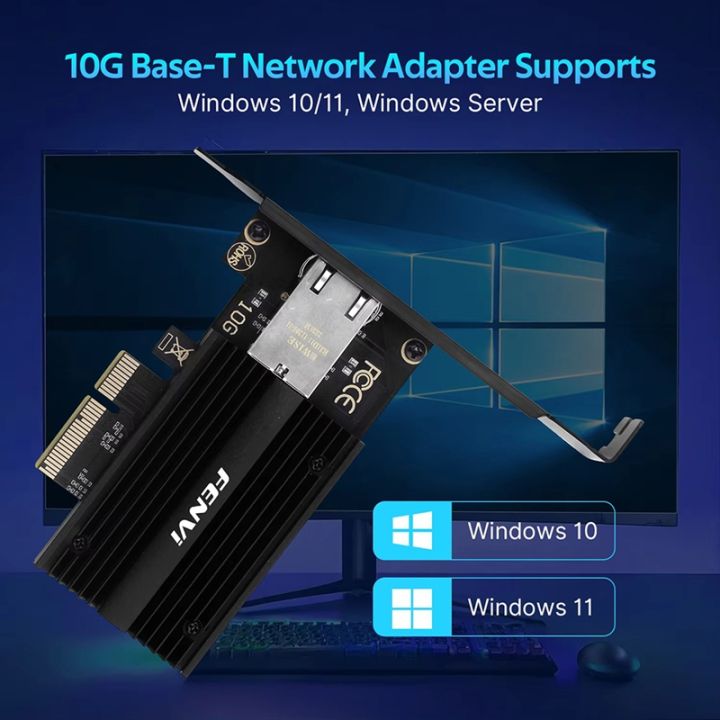 10Gbps PCIe Network Card Marvell AQC113C 10G RJ45 Ethernet PCI Express ...