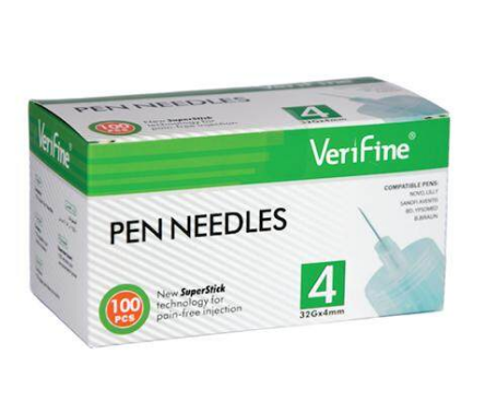 VERIFINE INSULIN PEN NEEDLES (4MM) | Lazada
