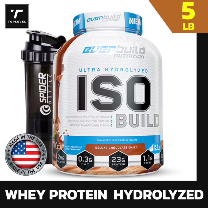 Everbuild ISO BUILD Ultra Hydrolyzed 5 lbs - 100% Ultra Hydrolyzed Whey ...