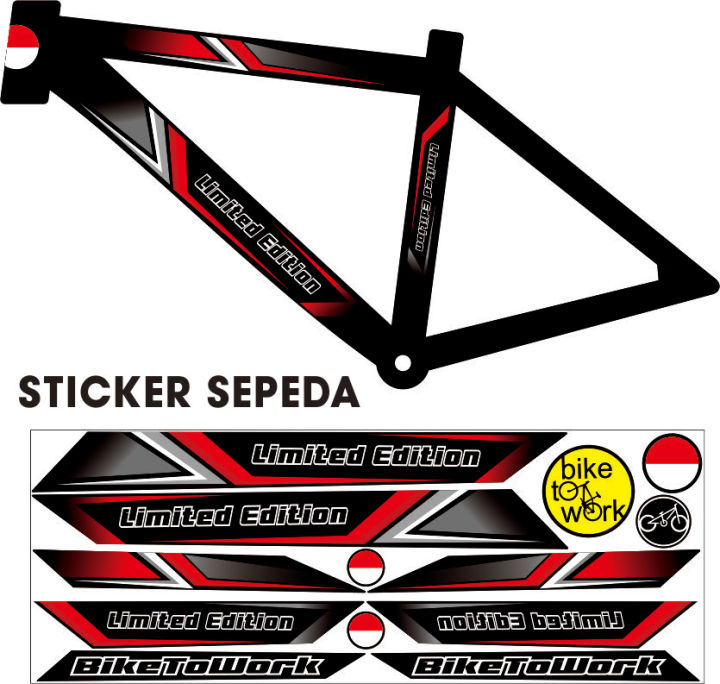 STICKER / STRIPING ALL SEPEDA BIKE UNIVERSAL STICKER / DECAL VARIASI ...