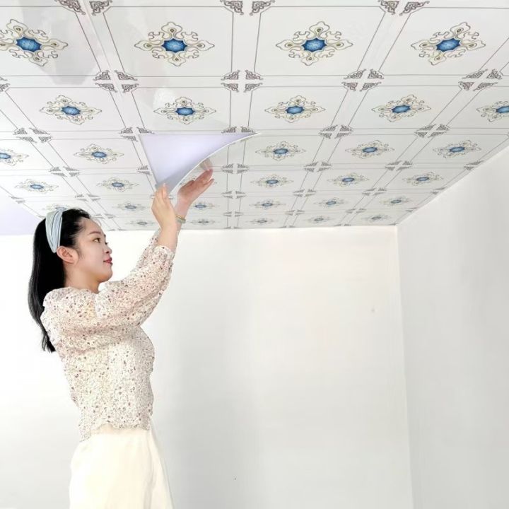 Ceiling wallpaper 30x30 Ceiling wallpaper 3d stereo wall sticker ...