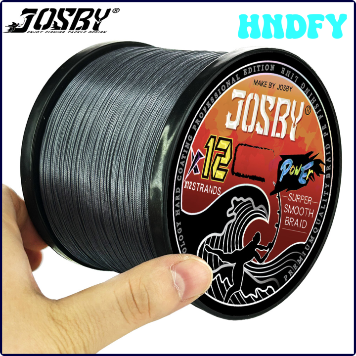HNDFY JOSBY Braided Fishing Line 12 Strands Smooth Multifilament PE ...