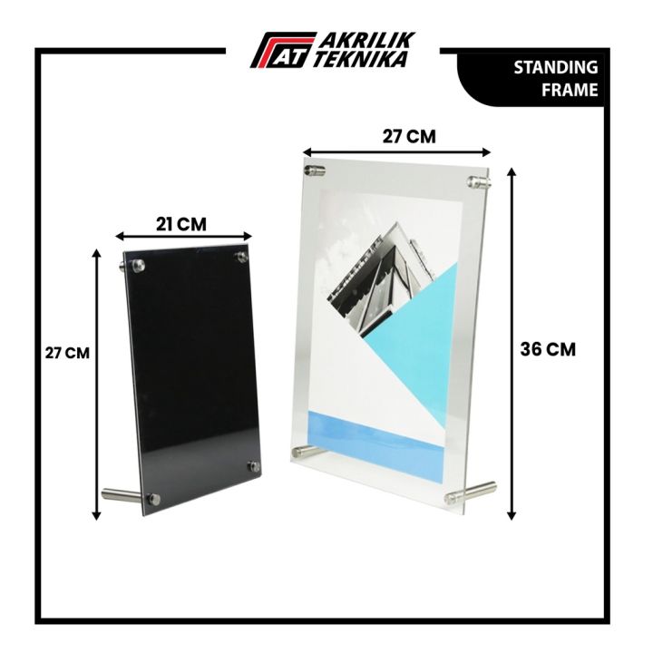 STANDING FRAME / POSTER FOTO BROSUR AKRILIK / ACRYLIC | Lazada Indonesia