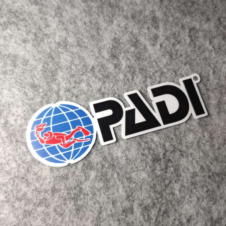 【HOT】 scuba dive PADI sticker truck Auto Body Graphics motorbike guitar ...