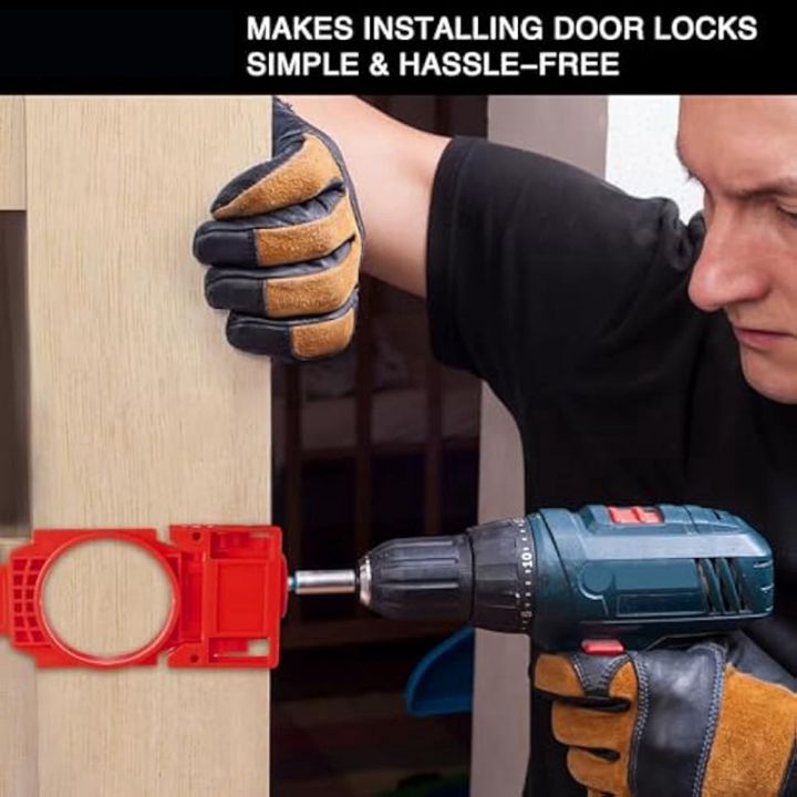 Door Lock Installation Kit,Door Hole Drilling Kit for Wooden Doors,Door ...