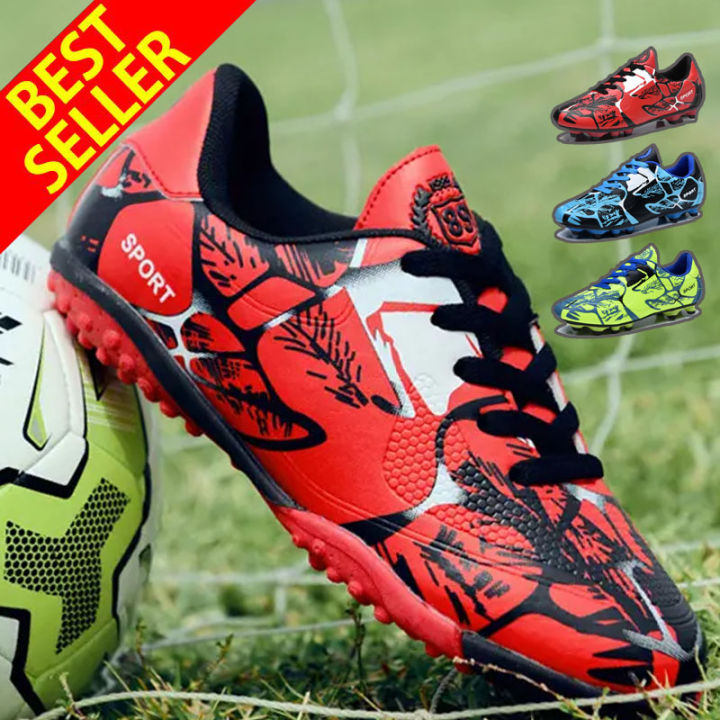 Ready Stock New Football Shoes Sneakers Size 31-43 Cheap Turf Boys ...