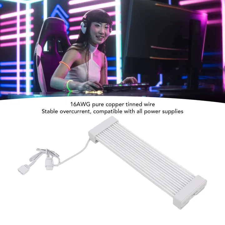 PSU Cable Extension Motherboard Graphics Card Cable Silicone for PC ...