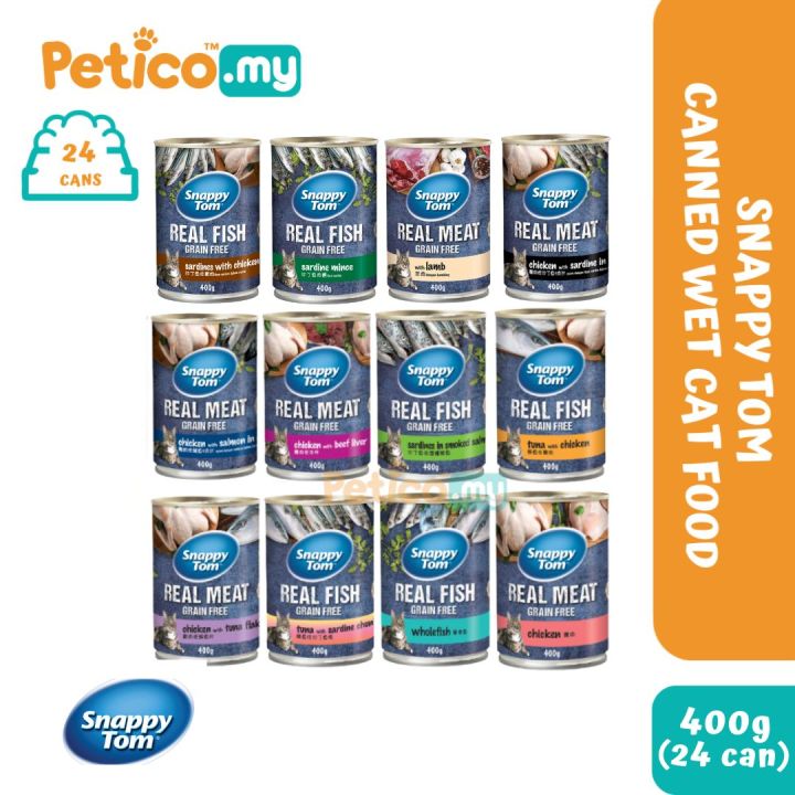 Snappy Tom 400g Wet Canned Cat Food x24 | Lazada