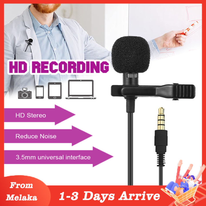 Mini Portable Microphone TikTok Vlog Recording Microphone Lapel Mic ...