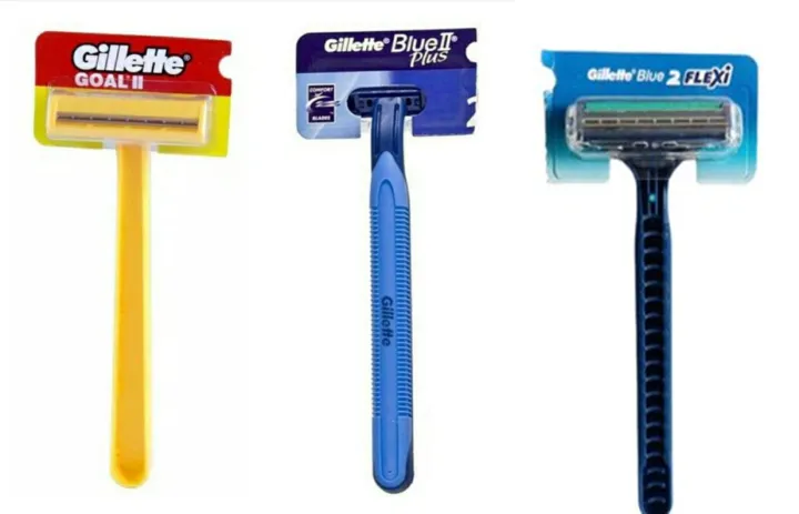 Gillette Goal II Blue II Plus Flexi Alat Pisau Cukur Kumis Jenggot ...