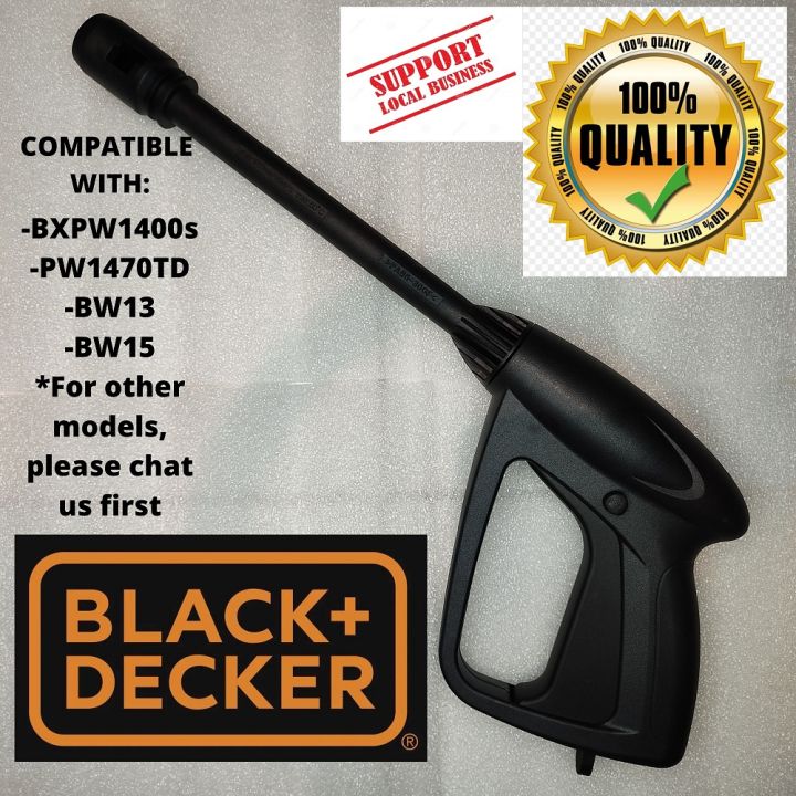BLACK AND DECKER PRESSURE WASHER GUN SPRAY TRIGGER PW1400S PW1470TD BW13 BW15 REPLACEMENT ...