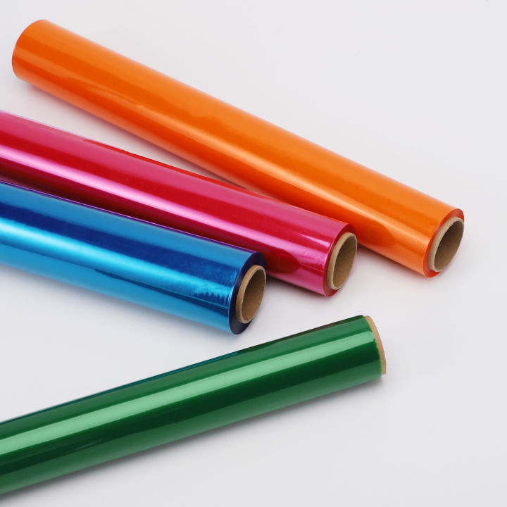 Opp Plastic Wrap Cellophane Wrap Roll Colorful Waterproof Cellophane ...